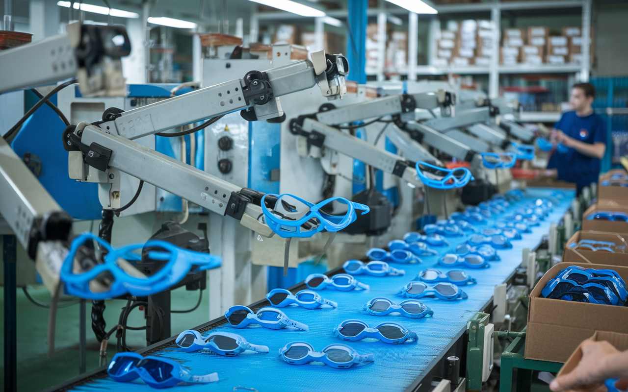 Manufacturing Details Inside Swimming Goggles Factory