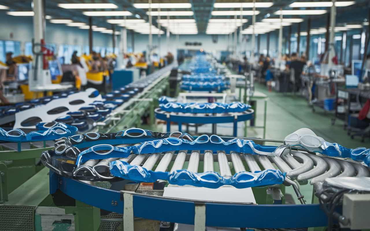 Manufacturing Details Inside Swimming Goggles Factory